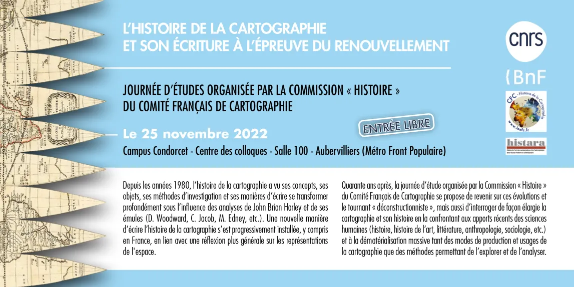 L'histoire de la cartographie et son écriture à l'épreuve du ...